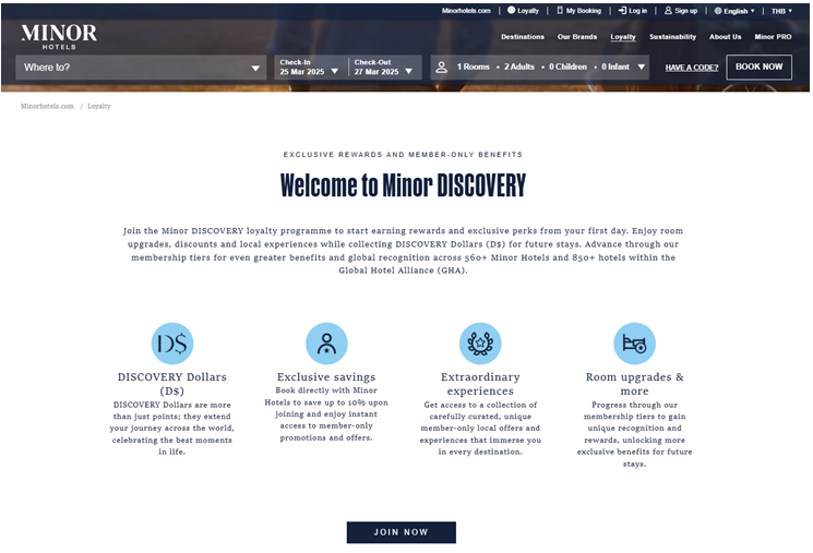 Minor DISCOVERY Launch: 25 March 2025 – Minor Hotels Support